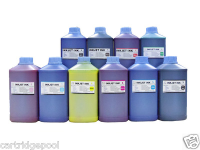 10x1000ml Liter ND® Pigment Refill Inks for HP 746/747 cartridges ...