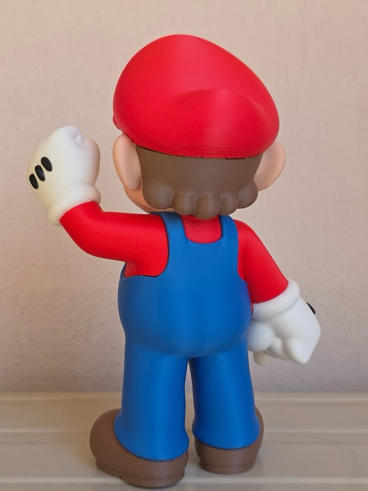 9in Tall Super Mario Collectible Figurine Raising Hand Up | eBay