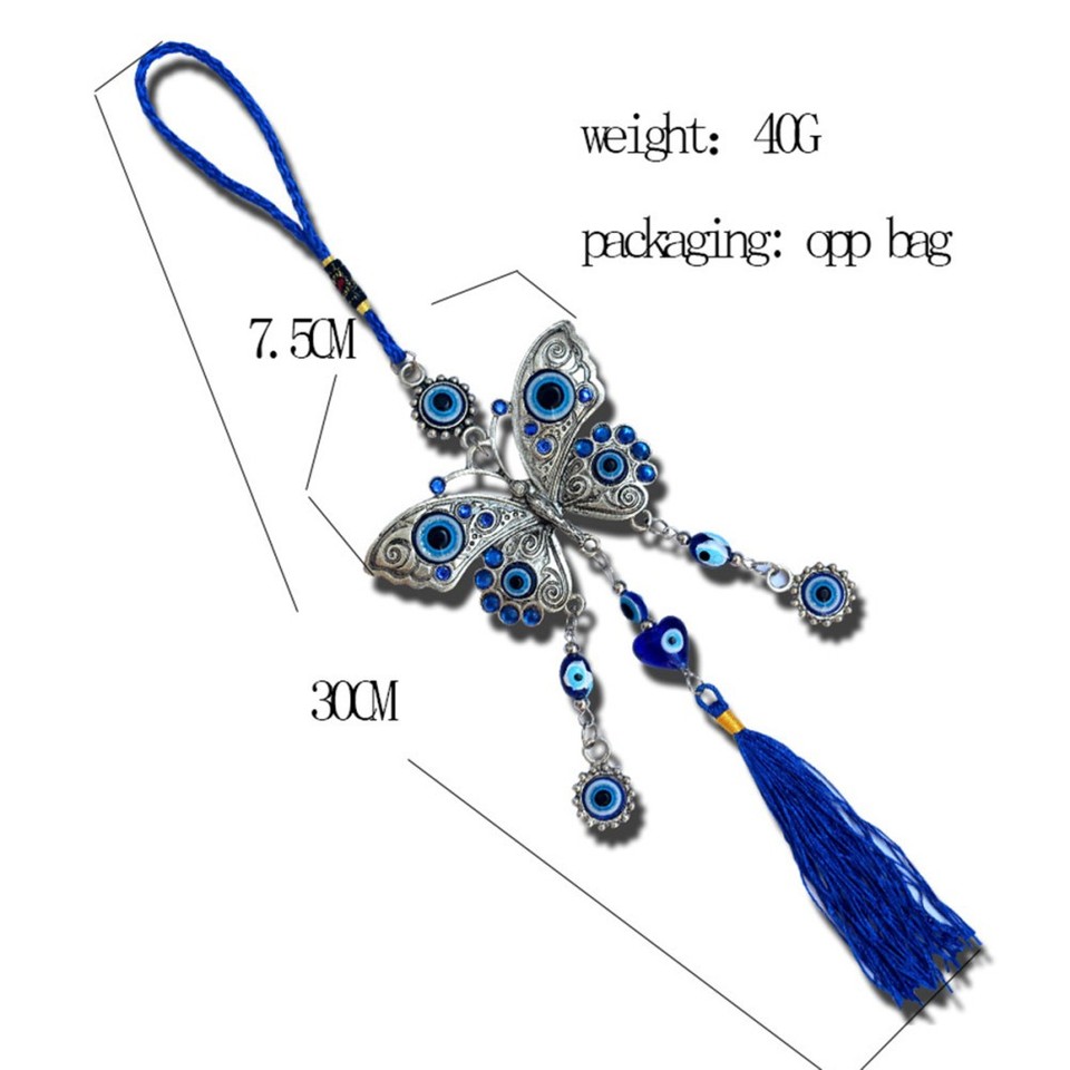 Turkish Glass Evil Eye Amulet Protection Wall Hanging Home Decor | eBay UK