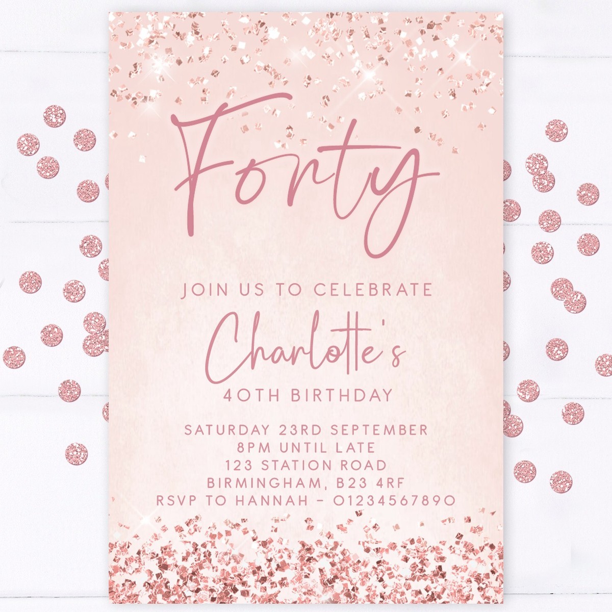 Sample Birthday Invitations 40th Birthday Birthday Invitation