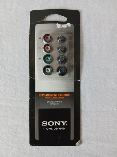 Sony EP-EX10A Hybrid Silicone Replacement Earbuds SS/S/M/L (Black) For ...