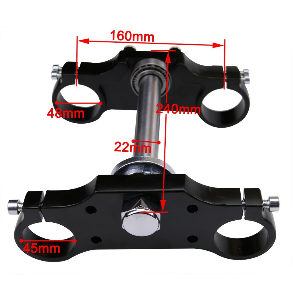 Handle Bar Risers Triple Clamp Tree For 45/48mm Dirt Bike Atomik 110cc ...