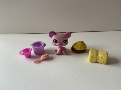 Littlest Pet Shop Pig #876 + accessories LPS | eBay UK