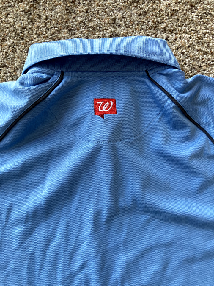 Walgreen's Polo Employee Uniform shirt, Ladies Small, EUC, light blue ...