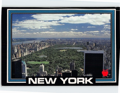 Postcard Look north from the top of RCA building New York City New York ...