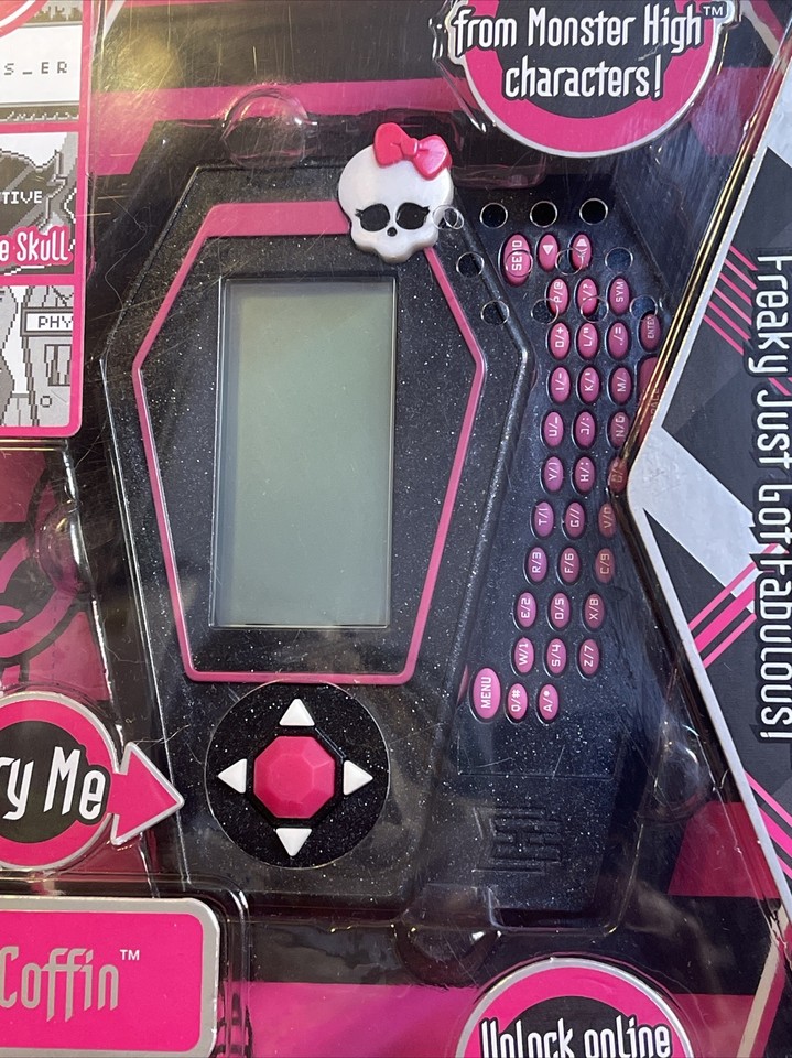 Very Rare Vintage 2009 Monster High iCoffin Handheld Phone Game MATTEL ...