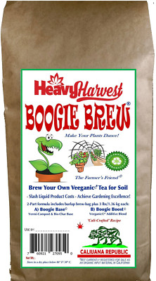 Boogie Brew 3 lb Heavy Harvest Compost Tea Fertilizer 2-Part, Makes 50 ...