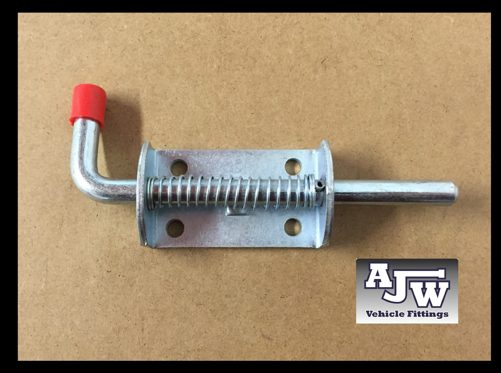 2 X Spring Bolt Z/P 10mm X 145mm For Trailer Horsebox Lorry Shed Gate ...