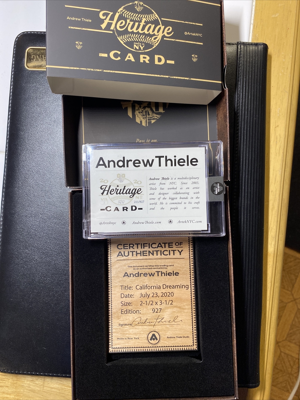 ANDREW THIELE CALIFORNIA DREAMING HERITAGE #3 TOPPS PROJECT 2020 ...