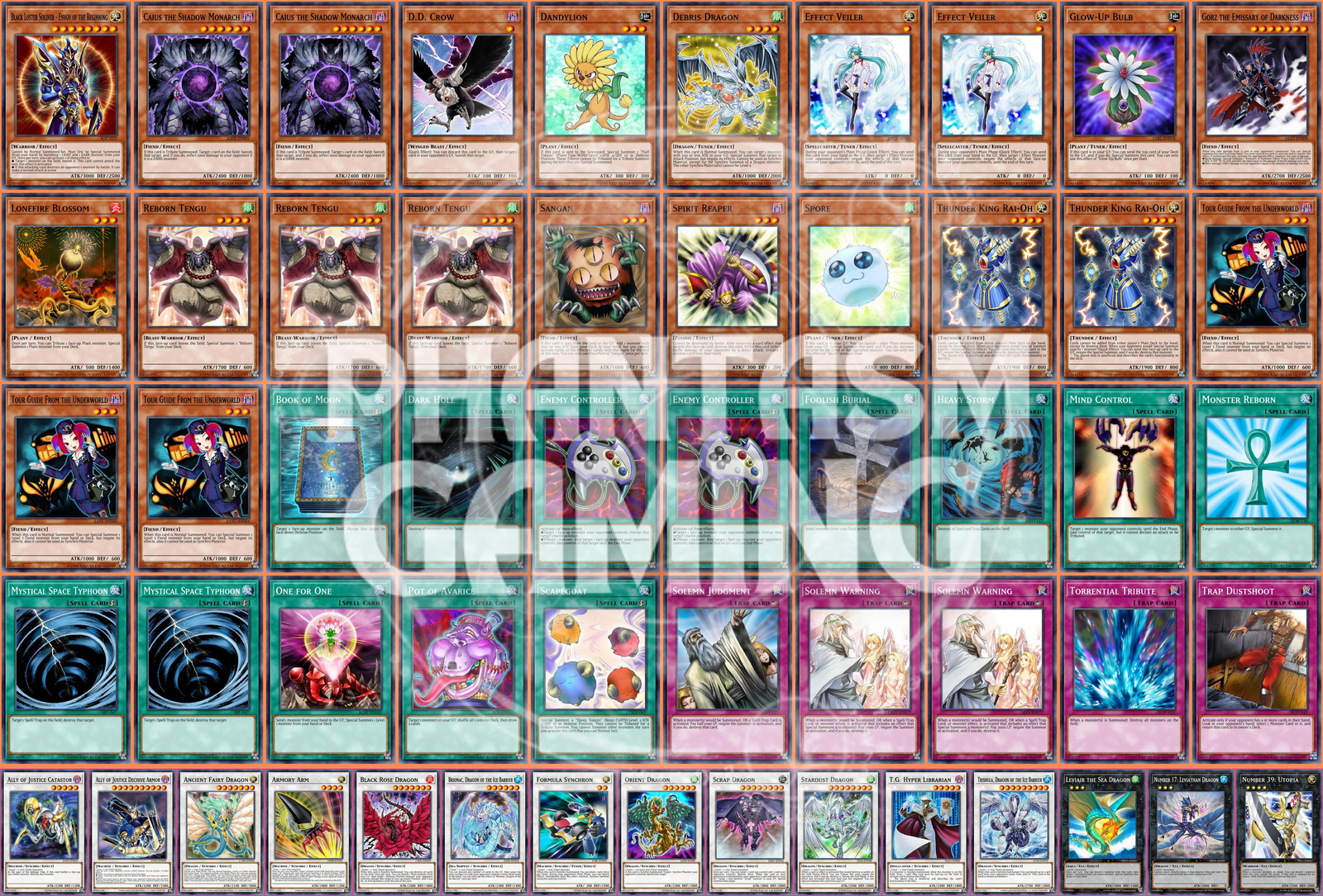 Plant Synchro Deck Orient Dragon Trishula Leviair Ancient Fairy Yugioh ...