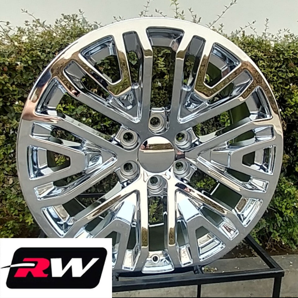 20 inch Chevy Silverado 1500 Replica Wheels Chrome 2019 GM Accessory ...