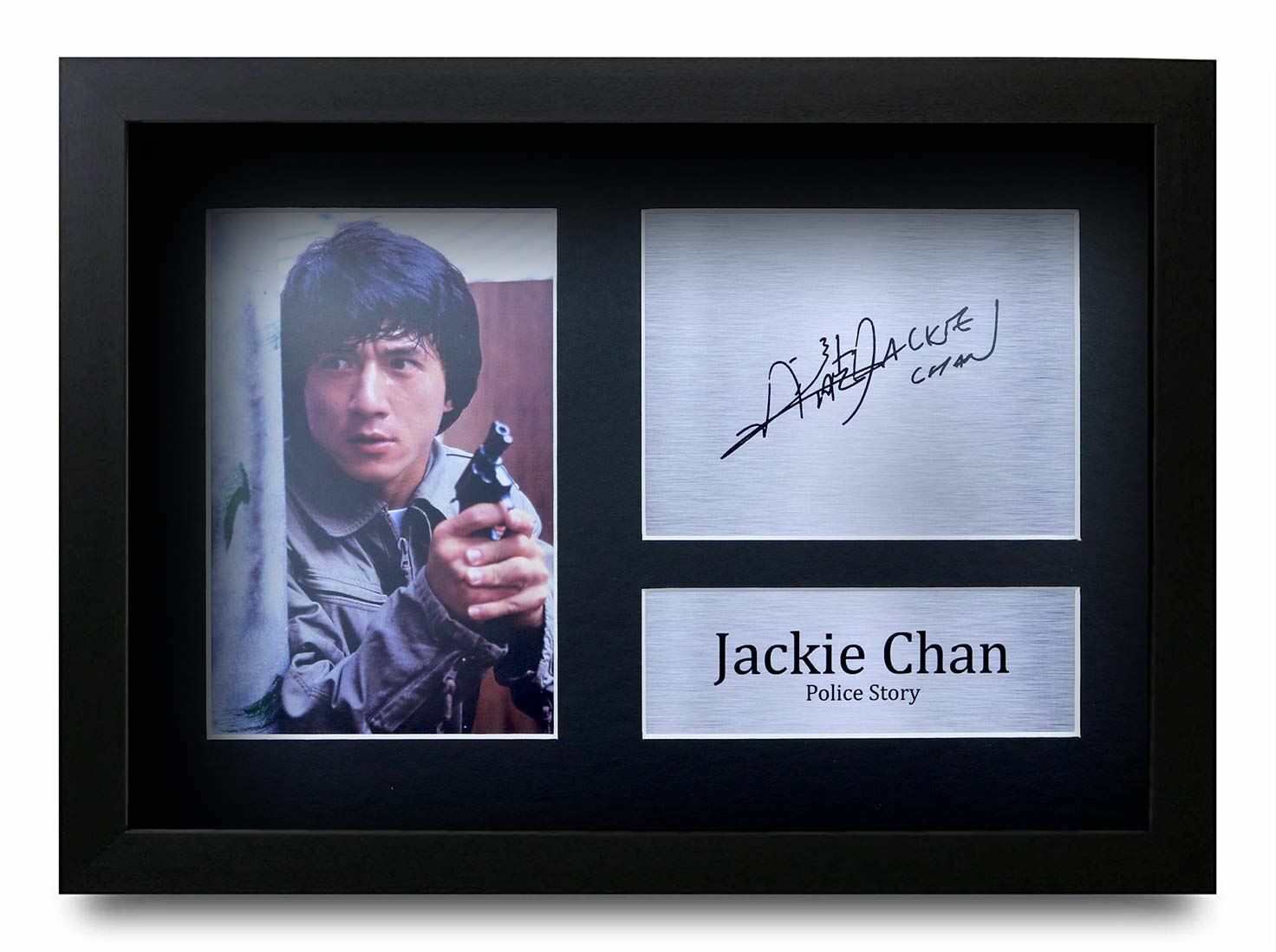 Jackie Chan Signed Pre Printed Autograph A4 Photo Gift For a Police ...