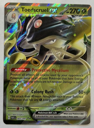 Pokemon TCG Paldean Fates TOEDSCRUEL EX 005/091 HOLO | eBay