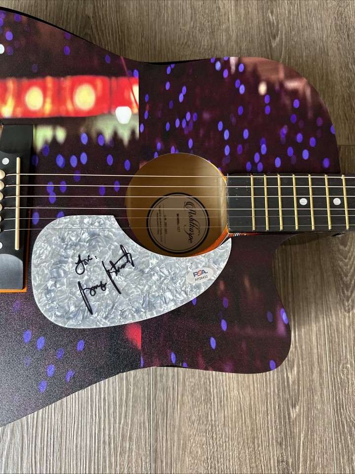 GEORGE STRAIT HAND SIGNED CUSTOM GUITAR COUNTRY MUSIC LEGEND ...