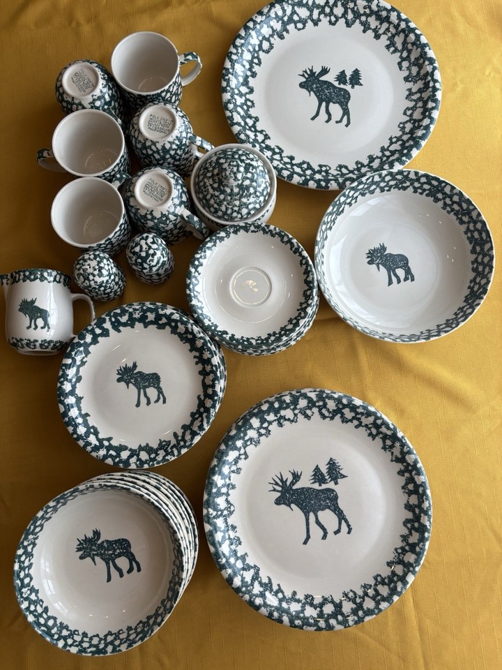 Tienshan Folk Craft Moose Country 9” Serving Bowl | eBay