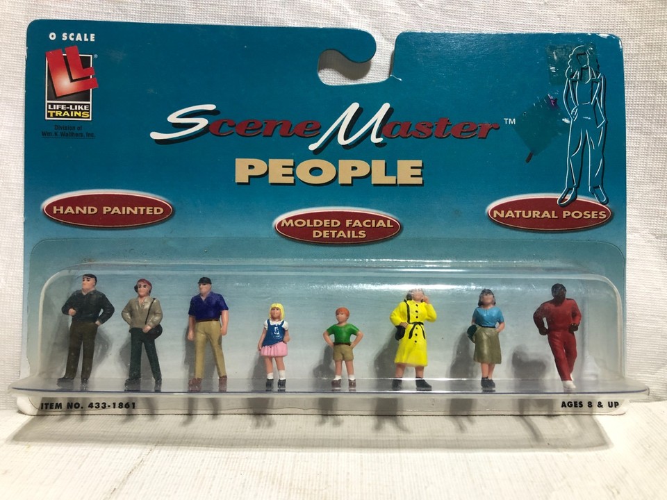 O Scale Life Like 433-1861 Scene Master People 8 Figures | eBay