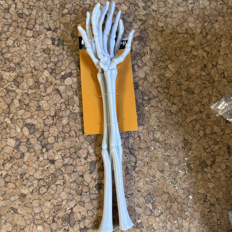 Skeleton Hands Bone Arms Salad Tongs Servers Kitchen Utensils 12 ...