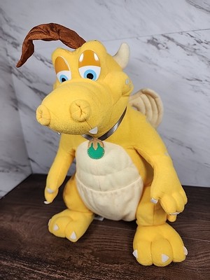 ☆RARE☆ ~Quetzal Dragon Tales Plush Hasbro Playskool 12" 2000 Yellow Ron ...