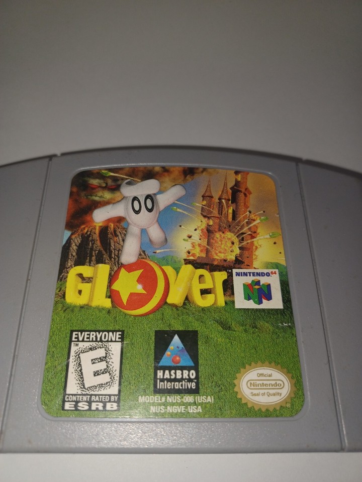 Glover Nintendo 64 1997 N64 Authentic Game Cartridge Tested ...