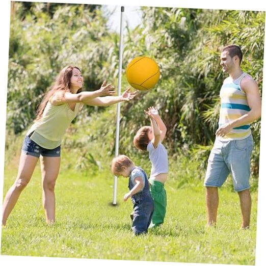 Tetherball Rope Set with Pole for Adults, Kids, Dog - Heavy Duty Steel ...