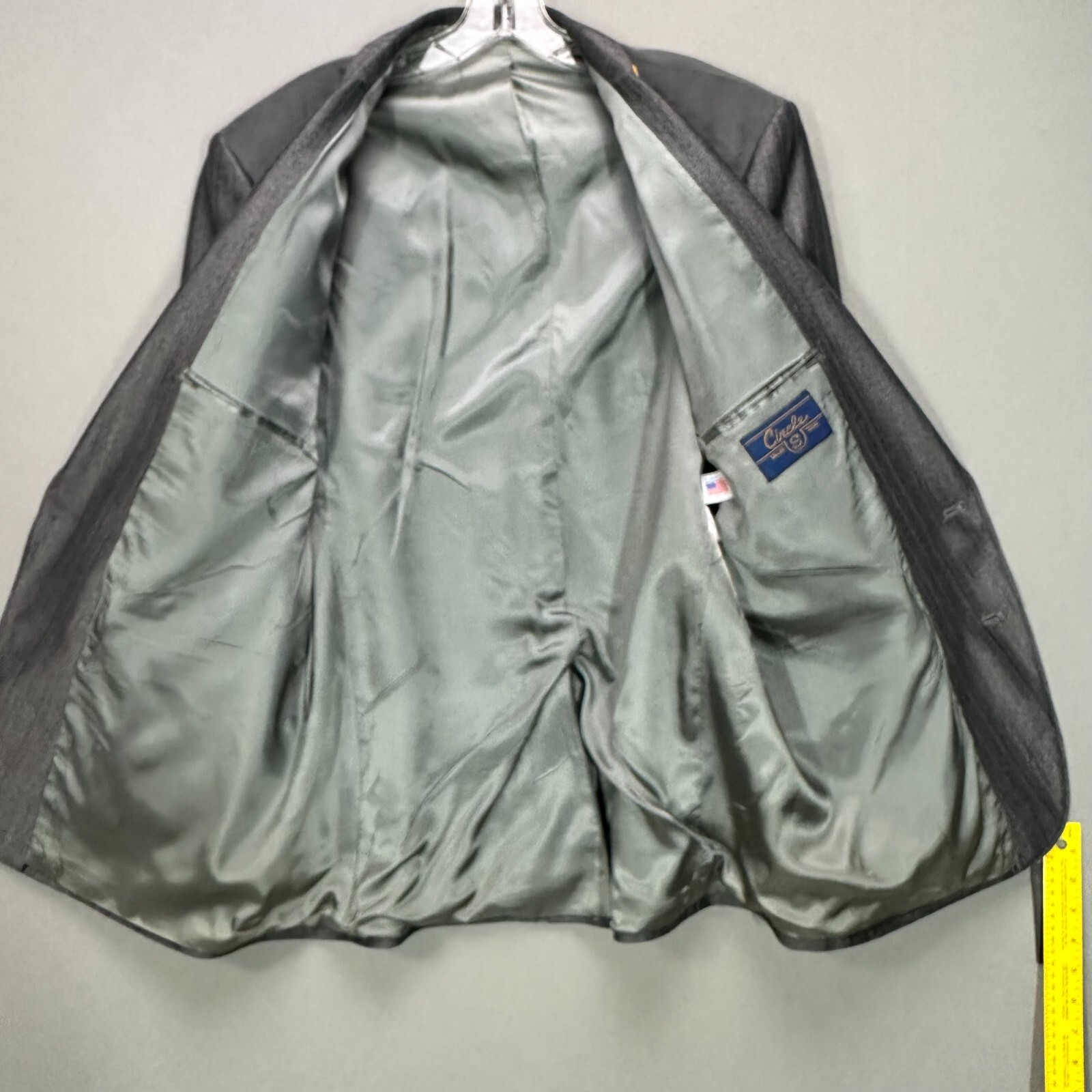 CIRCLE S VTG WESTERN Gray Silver Sportcoat Jacket BLA… - Gem