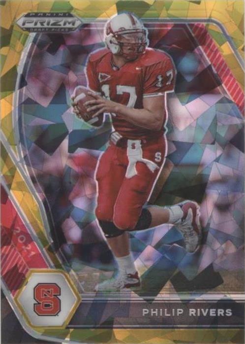 2021 Panini Prizm Draft Picks - Philip Rivers #17 Gold Ice Prizm for ...