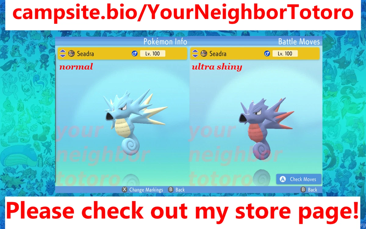 Shiny Seadra Pokemon