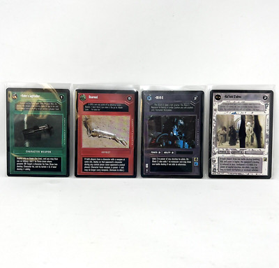 SWCCG Premiere BB Singles - Vader's Lightsaber, Kal'Falnl, Disarmed, DS ...