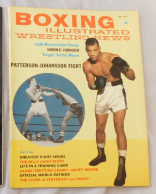 May 1961 Boxing Illustrated Wrestling News Harold Johnson-Patterson Vs ...