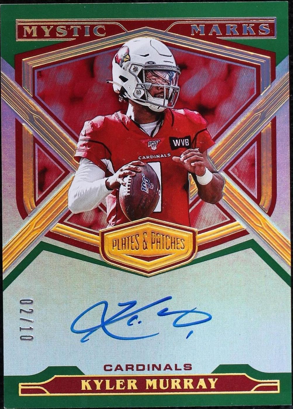 2020 Panini Plates & Patches - Mystic Marks Autographs Kyler Murray #MY ...