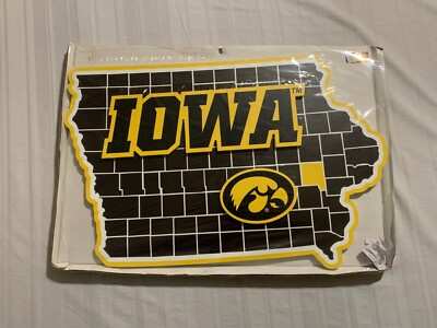 Iowa Hawkeyes NCAA 19" x 13" State Design Wall Decorative Sign ...