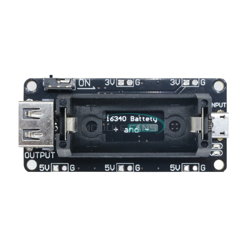 16340 lithium Battery Micro USB Mobile Power Battery Holder Charger ...