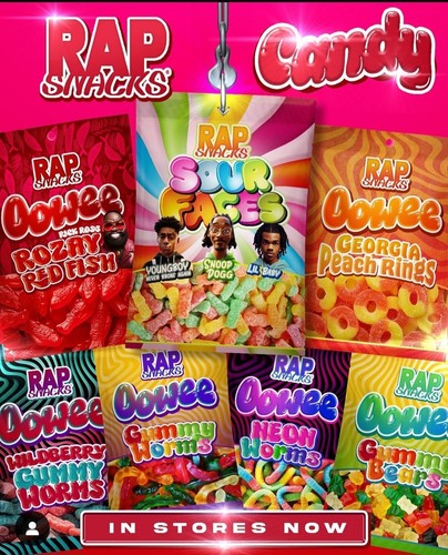RAP SNACKS CANDY 12 Pack. 2 Bears, 2 Worms, Gumballs, Sour Faces ...