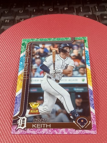 2025 Topps Series 1 Colt Keith SP ROOKIE CUP Easter Tin Pastel Card#180 ...