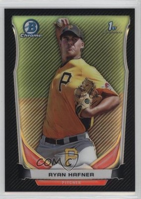2014 Bowman Chrome Prospects Carbon Fiber Refractor /10 Ryan Hafner # ...