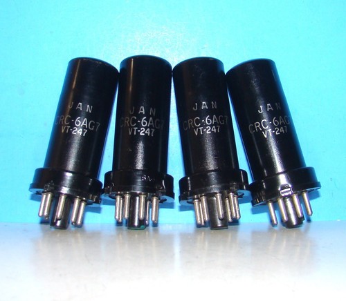 6AG7 RCA JAN radio audio metal vacuum 4 tubes valves vintage tested VT ...