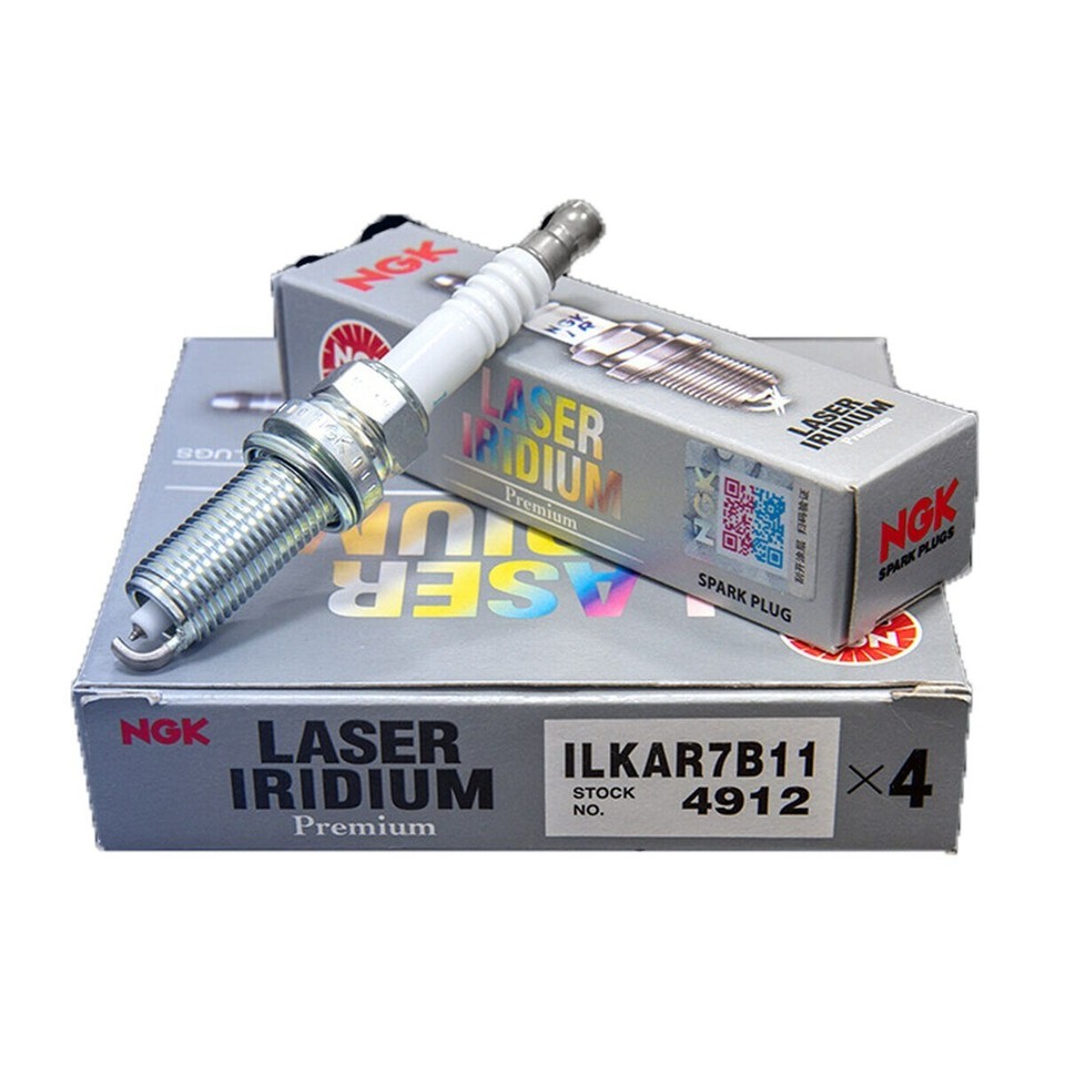 4 PCS 4912 Laser Iridium Spark Plugs ILKAR7B11 for Corolla Pontiac ngk ...