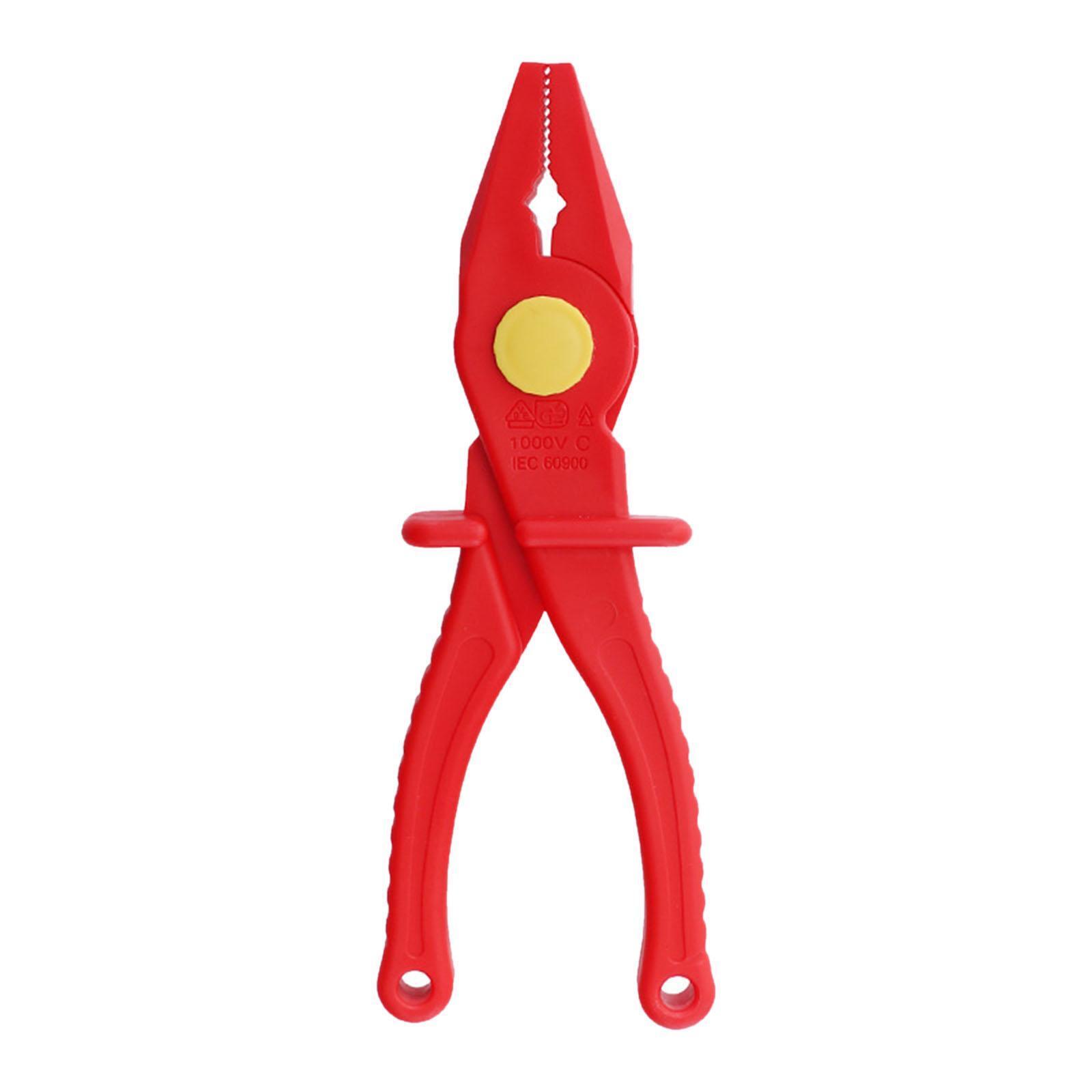 Insulated Plier Durable Professional 1000V Insulated Flat Nose Plastic ...