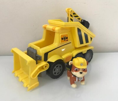 Paw Patrol Rubble Ultimate Rescue Bulldozer w/ Moving Scoop and Lift-up ...