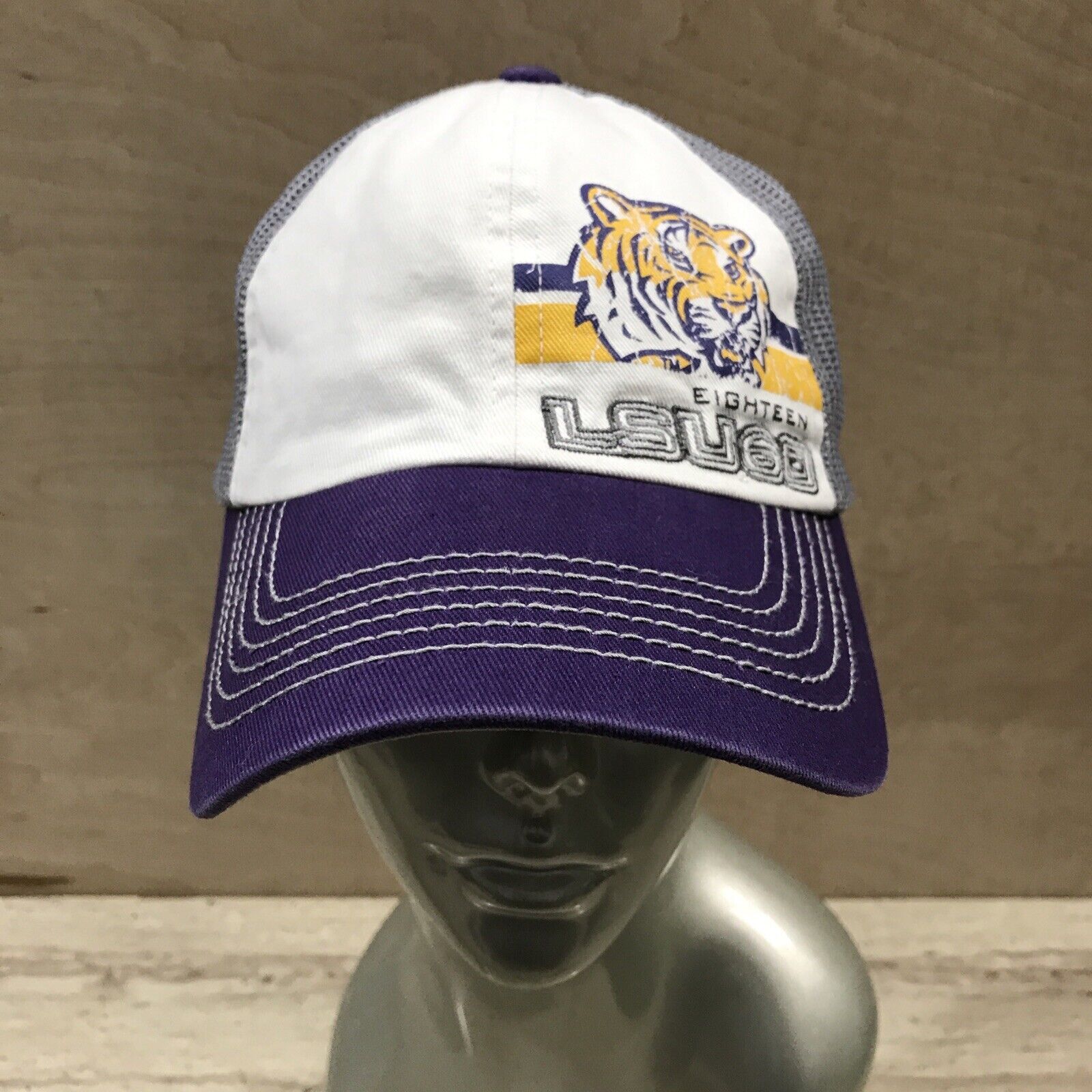 LSU Baseball Cap Onesize Fits Most Trucker Hat Mesh Back | eBay