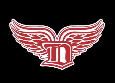 DETROIT RED WINGS Logo Sticker Puck Stickers Car NHL Hockey Decal Ice ...