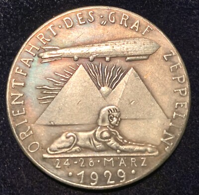 1929 LZ 127 Zeppelin Orientfahrt Souvenirtoken | eBay.de