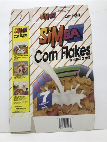 Kellogg’s Ecuador Simba 1993 Corn Flakes Unused Flat Cereal Box | eBay