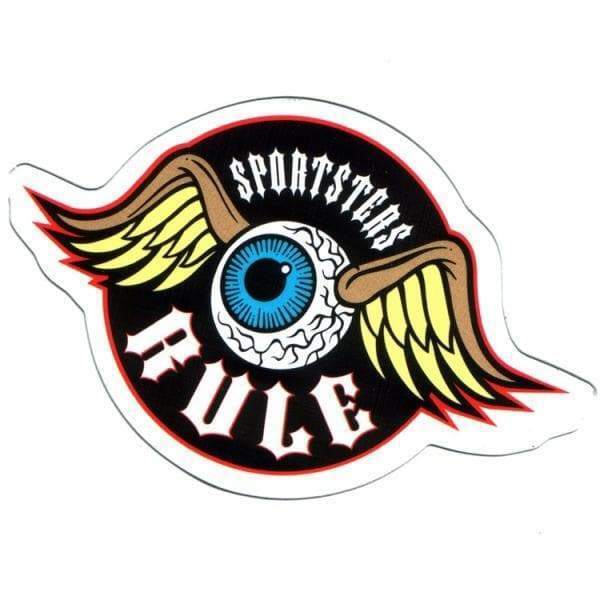 Lowbrow Customs Sportsters Rule Die Cut Sticker | eBay