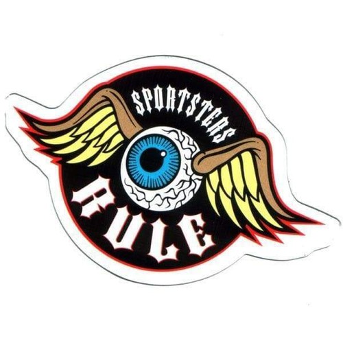 Lowbrow Customs Sportsters Rule Die Cut Sticker 646418961368 | eBay