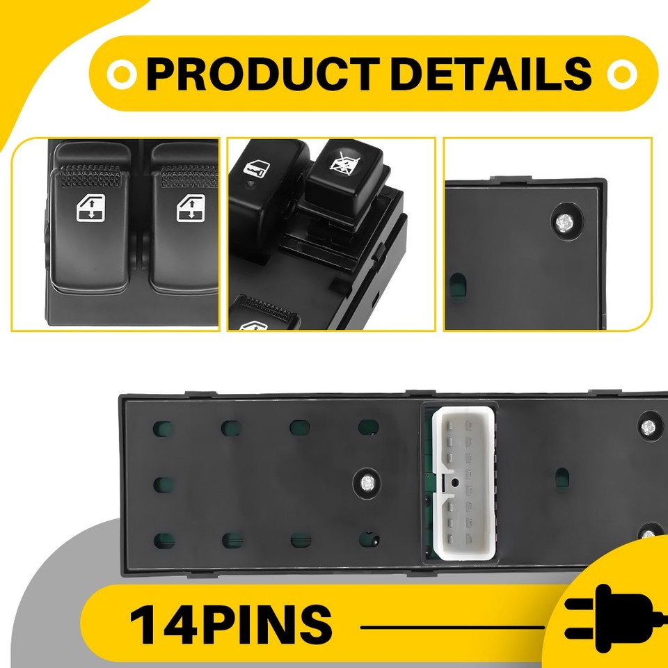 Power Window Master Switch Driver Side 93570-EF000 for Kia Sportage ...