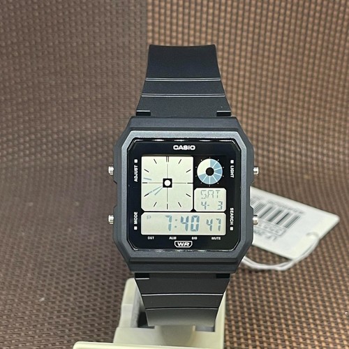 Casio POP LF-20W-1A Black Digital Style Analog Bio Resin Retro Style ...