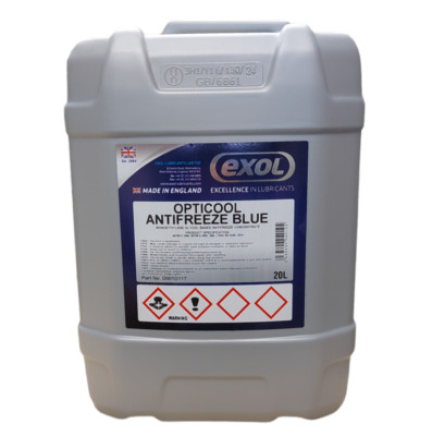 BLUE ANTIFREEZE CONCENTRATE 20L ANTIFREEZE AND SUMMER COOLANT BY EXOL ...