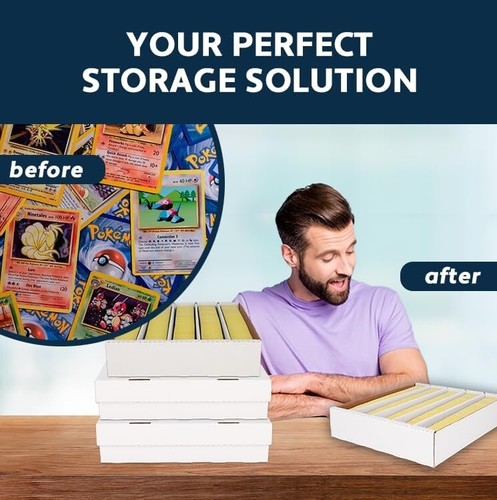 BCW 5000 Count Cardboard Monster Card Box Sport / Gaming Card Storage ...