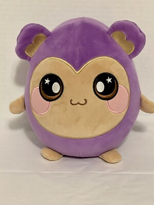 Squeezamals Purple Monkey Plush Slo Rise squeeze soft toy Grape Scented ...